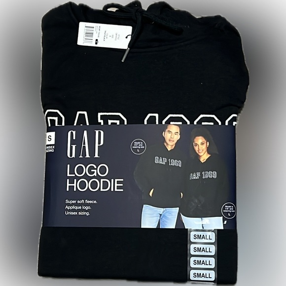 GAP | Tops | True Black Gap Unisex Hoodie | Poshmark